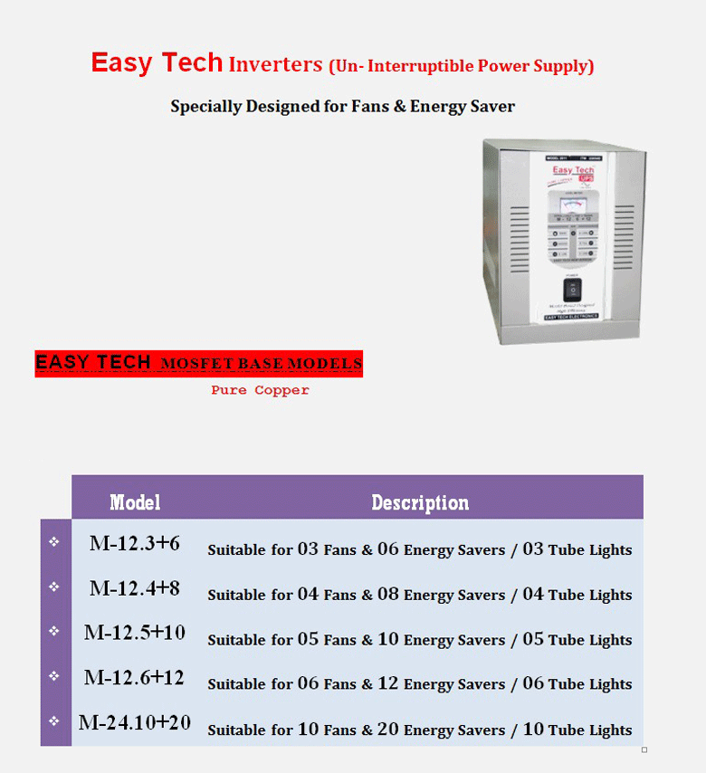 Welcome to Easy Tech Electronics | Karachi Pakistan